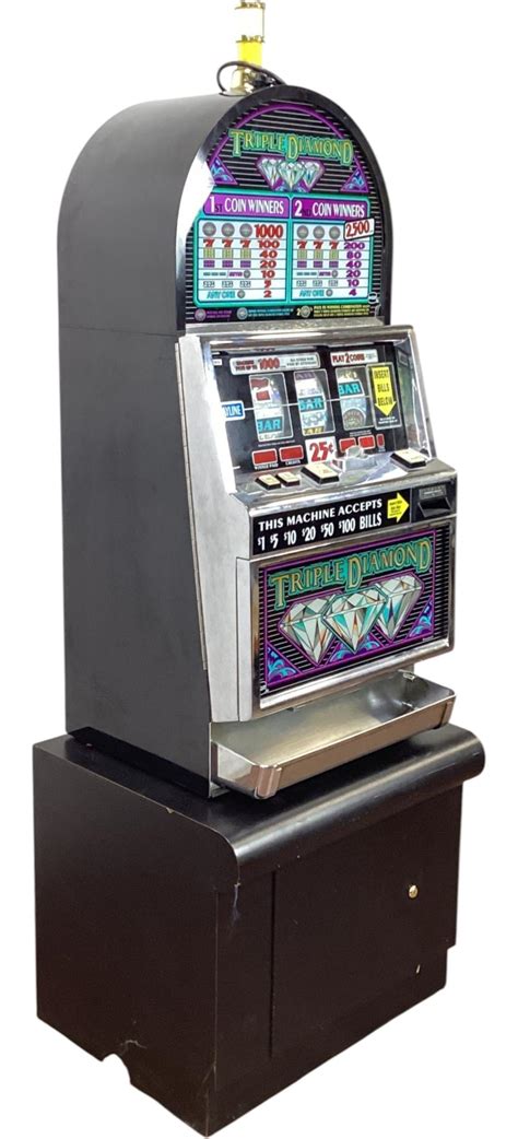 Lot Igt Triple Diamond Slot Machine W Stand