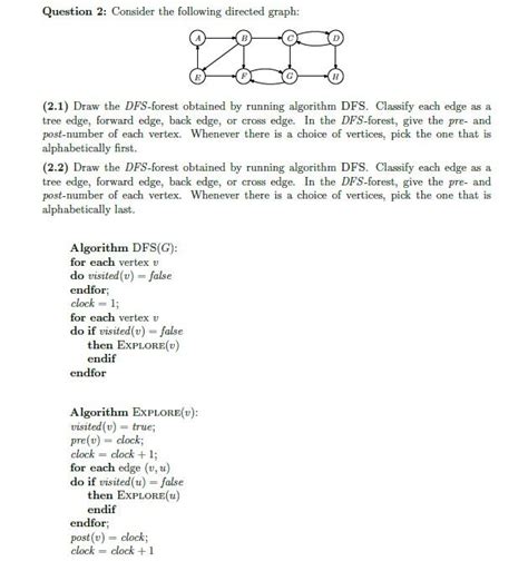 Solved Question Consider The Following Directed Graph Chegg
