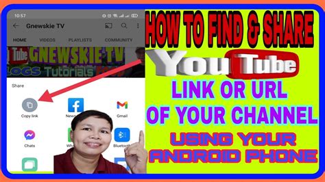 PAANO MAKITA ANG LINK OR URL NG YT CHANNEL MO? GAMIT ANG ANDROID PHONE MO ||#GnewskieTV™ - YouTube