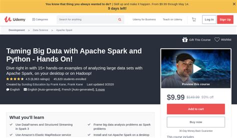 Best Apache Spark Courses And Classes With A Certificate