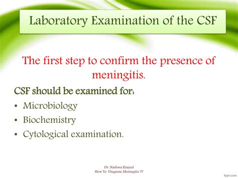 How To Diagnose Meningitis In The Lab Pptx