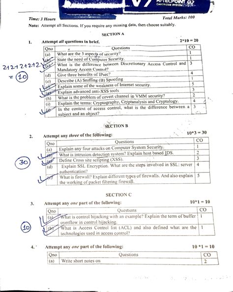 QUES Paper CSS B Tech Studocu