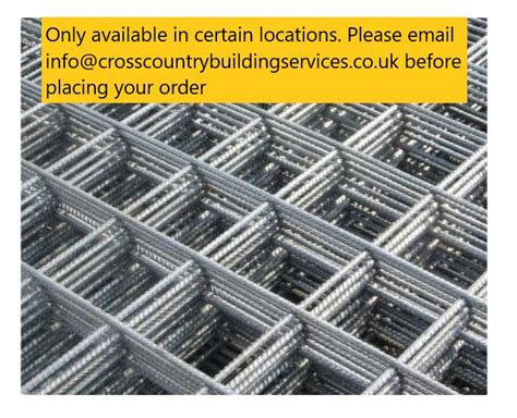 B1131 Steel Reinforcing Mesh 4 8x2 4m Sheets Cross Country Building Services
