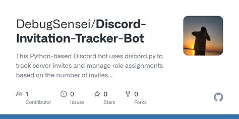 Github Debugsenseidiscord Invitation Tracker Bot This Python Based