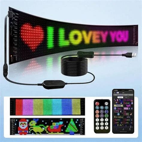 Flexible Led Matrix Panel Programmable High Brightness Display For Signs And Advertisements At