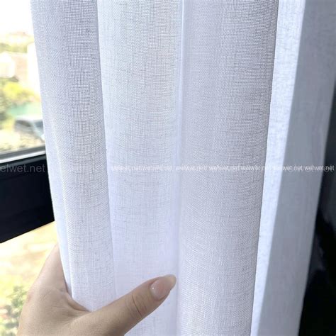 Льон потовщений білий однотонний тюль з льону купити в Україні Київ Львів Дніпро та інші