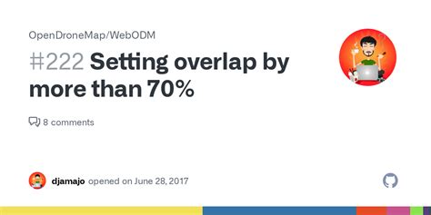 Setting Overlap By More Than 70 · Issue 222 · Opendronemap Webodm · Github