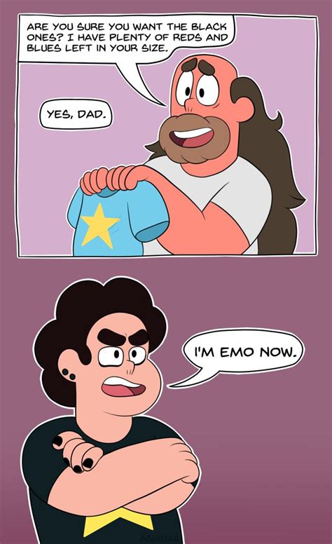This Is The Real Reason Steven Wears Black Shirts In Future Steven Universo Engraçado Steven