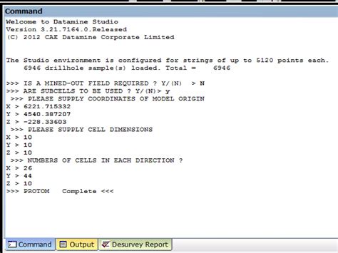 Reserve Estimation Using Datamine Software Pptx Geology Science