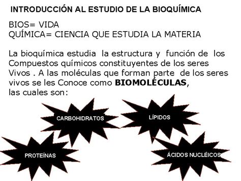 Introduccin Al Estudio De La Bioqumica Bios Vida