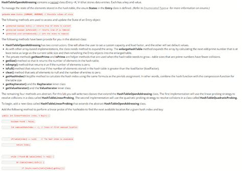 Solved Using MapInterface And The Abstract Chegg Com