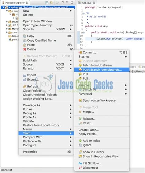 Git Version Control With Eclipse Egit Tutorial Java Code Geeks