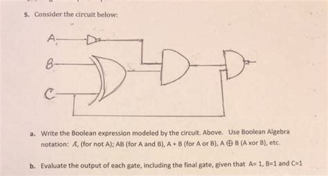 Solved Consider The Circuit Below A Write The Boolean Chegg