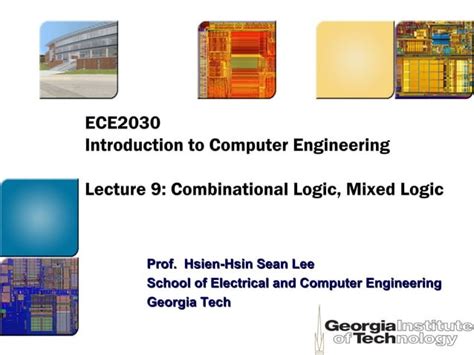 Lec9 Intro To Computer Engineering By Hsien Hsin Sean Lee Georgia Tech