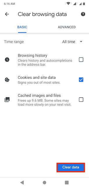 How To Clear Cookies On Android Chrome Firefox Opera Samsung Internet