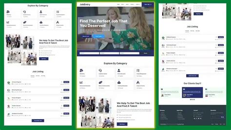 Responsive Bootstrap Job Portal Website Design Free Freewebsitecode
