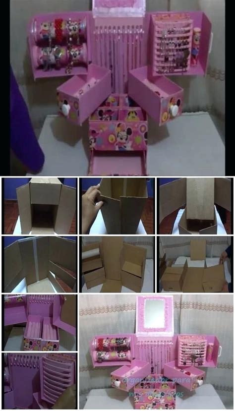 Diy Makeup Organizer Cardboard