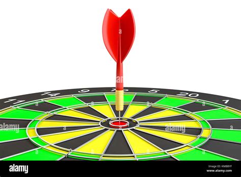 Dart Board With Arrow Isolated Stock Photo Alamy