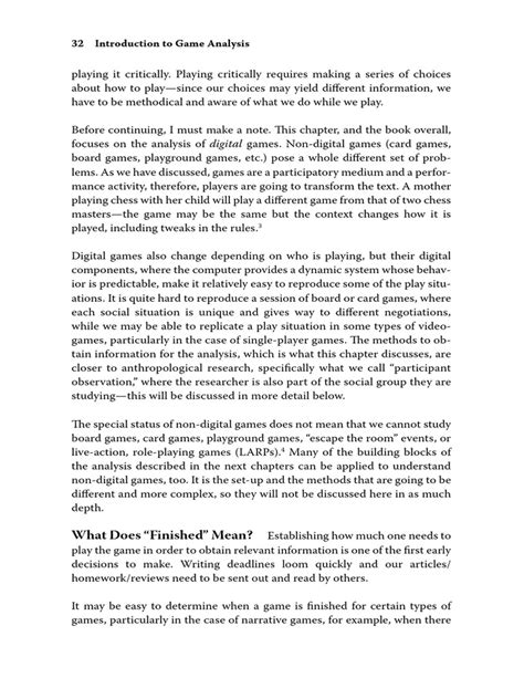 Introduction Game Analysis 3rd 051 100 Pdf Cheating In Video Games Experience