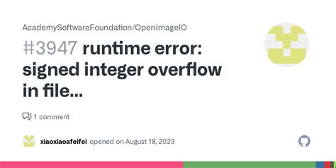 Runtime Error Signed Integer Overflow In File Srcbmpimageiobmpinputcpp302 · Issue 3947
