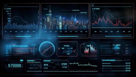 Premium Ai Image Futuristic Finance Digital Market Graph User