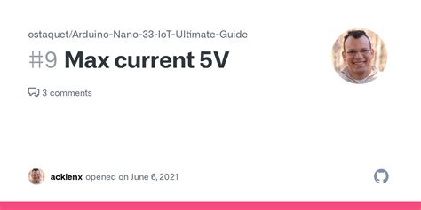 Max Current V Issue Ostaquet Arduino Nano IoT Ultimate Guide GitHub