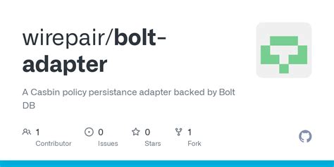 Github Wirepairbolt Adapter A Casbin Policy Persistance Adapter