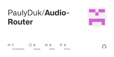 github paulyduk audio router