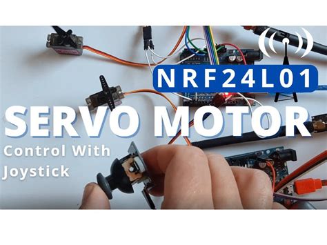 nrf24l01 wireless servo motor control with joystick