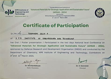 Thamarai Selvi On Linkedin Advancedmaterials Sustainability Drdo Innovation Research