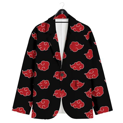 Akatsuki Print Pattern Mens Sport Coat