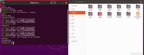 虚拟机ubuntu操作系统常用终端命令（1）（详细解释 详细演示） 虚拟机tar命令怎么用 csdn博客