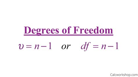 calculating degrees of freedom