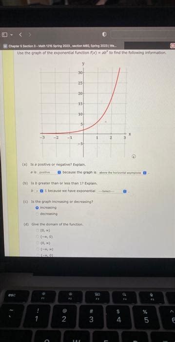 solved use the craph of the exponental function f x 3b2 to