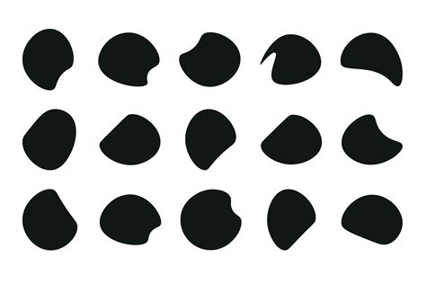 random blob shapes organic blobs set rounded abstract organic shape