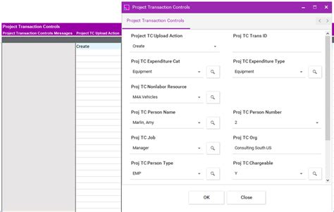 Create Transaction Controls