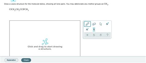 Solved Draw A Lewis Structure For The Molecule Below