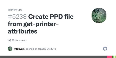 Create Ppd File From Get Printer Attributes · Issue 5238 · Applecups · Github
