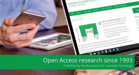 Research In Learning Technology Open Thinkering