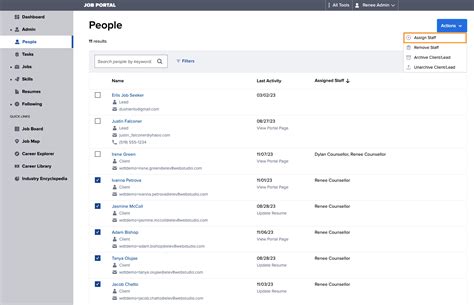 Assign Staff To Clients WE Data Tools