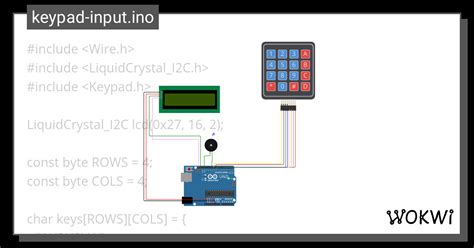Keypad And Lcd I2c With Arduino Uno Copy 2 Wokwi Esp32 Stm32