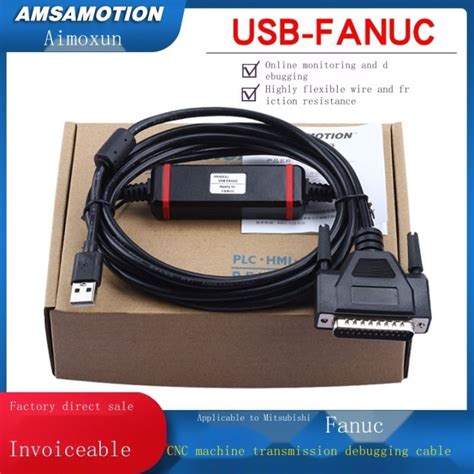 จดสงฟร เหมาะสำหรบ Mitsubishi Fanuc RS232สายสงขอมล FANUC CNC Machine Tool USB To 25 Pin