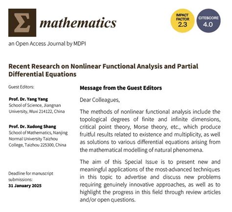 mathematics mdpi on linkedin mathematics functionalanalysis