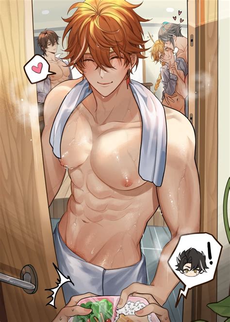 Rule 34 4boys Abs Aether Genshin Impact Ahoge Alhaitham Genshin