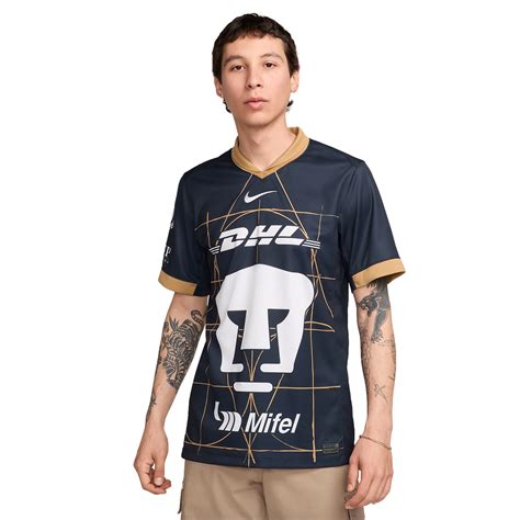 Nike Pumas Unam 24 25 Away Jersey Soccer Fn8782 452 Navy Blue