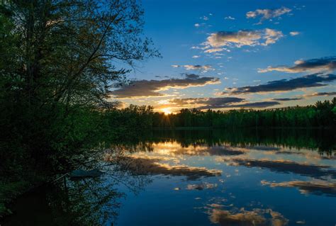 Wisconsin is beautiful too! Schmeeckle Reserve sunset in Stevens Point ...