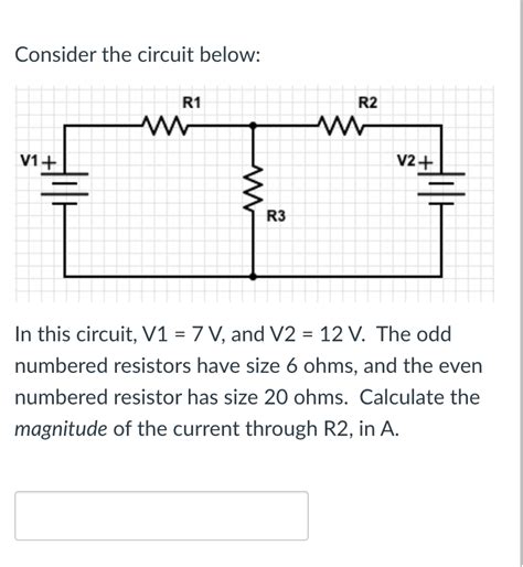 Answered Consider The Circuit Below R R V Bartleby