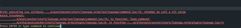 Lsp Finder Error · Issue 1121 · Nvimdevlspsaganvim · Github