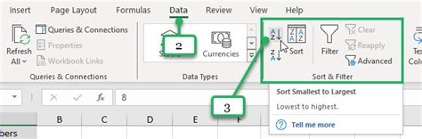 How To Sort Numbers In Excel Lowest To Highest Etc Spreadsheeto
