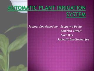 Automatic Irrigation System PPTX